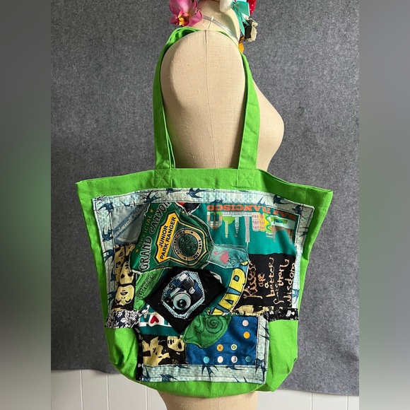 Panic in Polkadots | Bags | Tote Bag With Collage Design | Poshmark